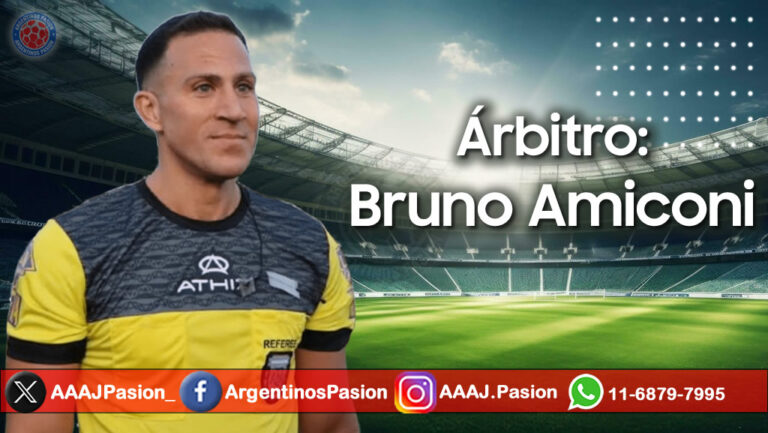 Bruno Amiconi, el árbitro que por primera vez dirige a Argentinos